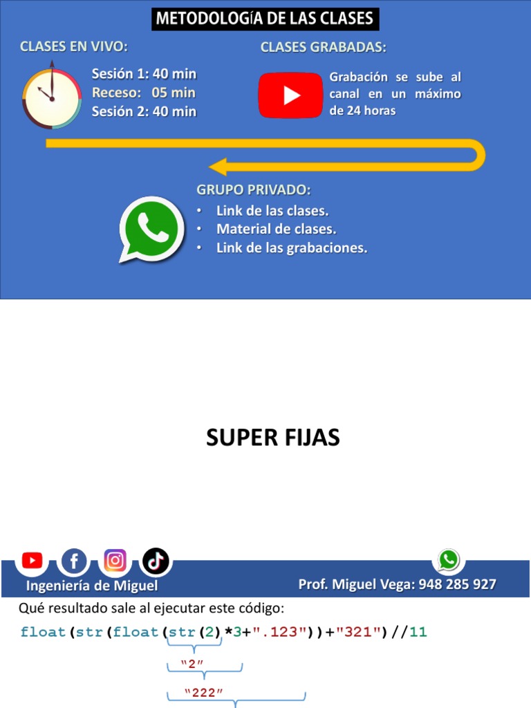 Clase 01 - Cadenas de Texto | PDF | Métodos y materiales de enseñanza