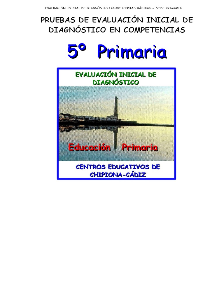 Evaluación Inicial 5º Primaria 2023 | PDF | Evaluación | Educación primaria