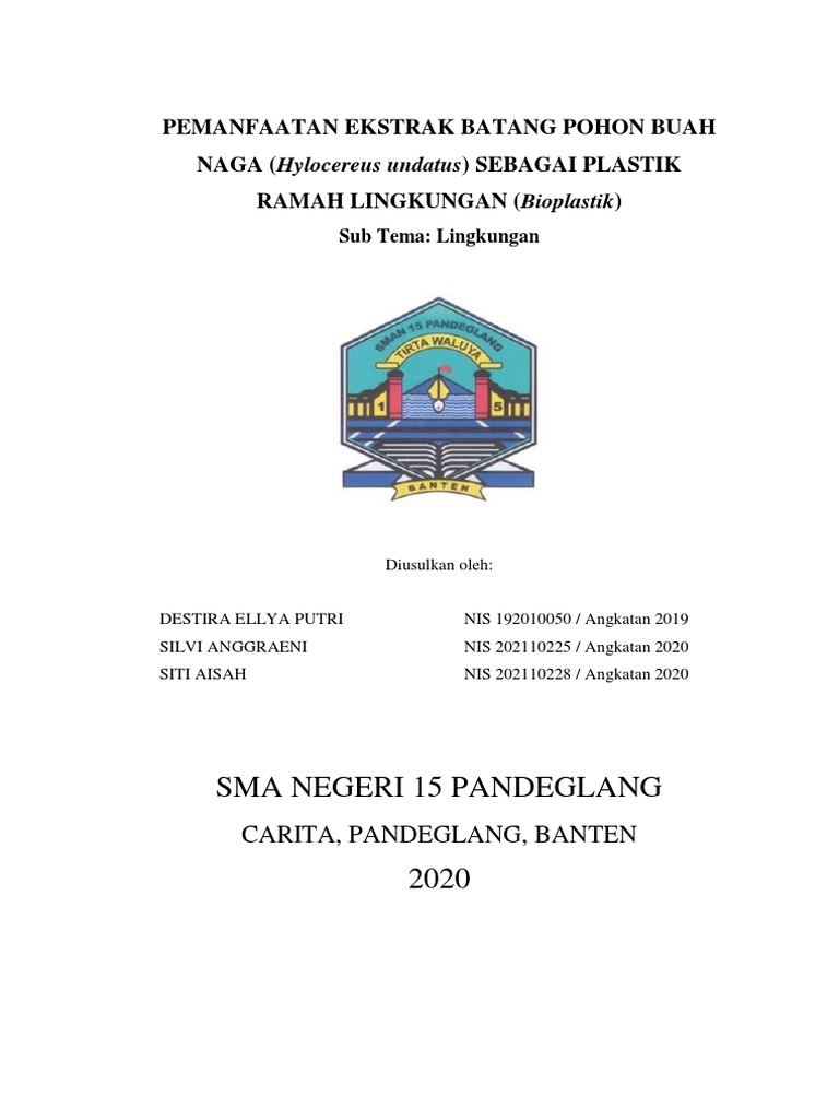 Sma Negeri 15 Pandeglang | PDF