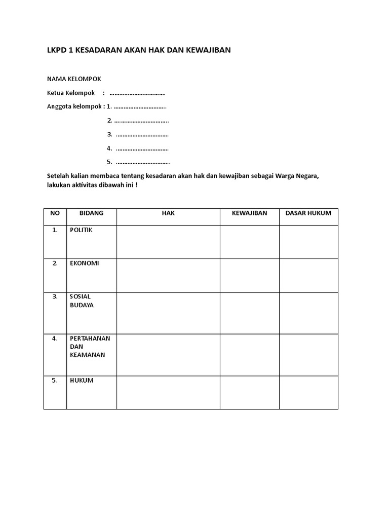 LKPD PKN Modul NKRI Fase E Fix | PDF