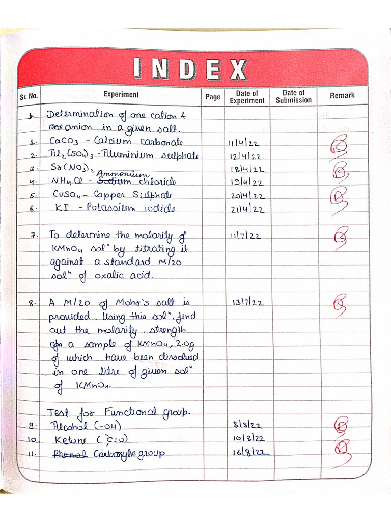 Practical Chemistry Class 12th | PDF