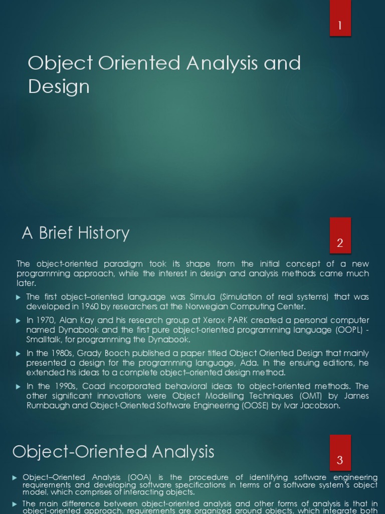 Object Oriented Analysis And Design Notes Pdf Object Oriented Programming Use Case