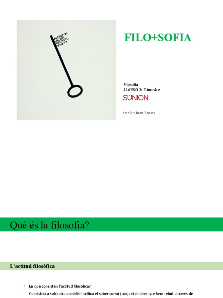 Filo+Sofia PPT 4t Eso - Albert 2 | PDF
