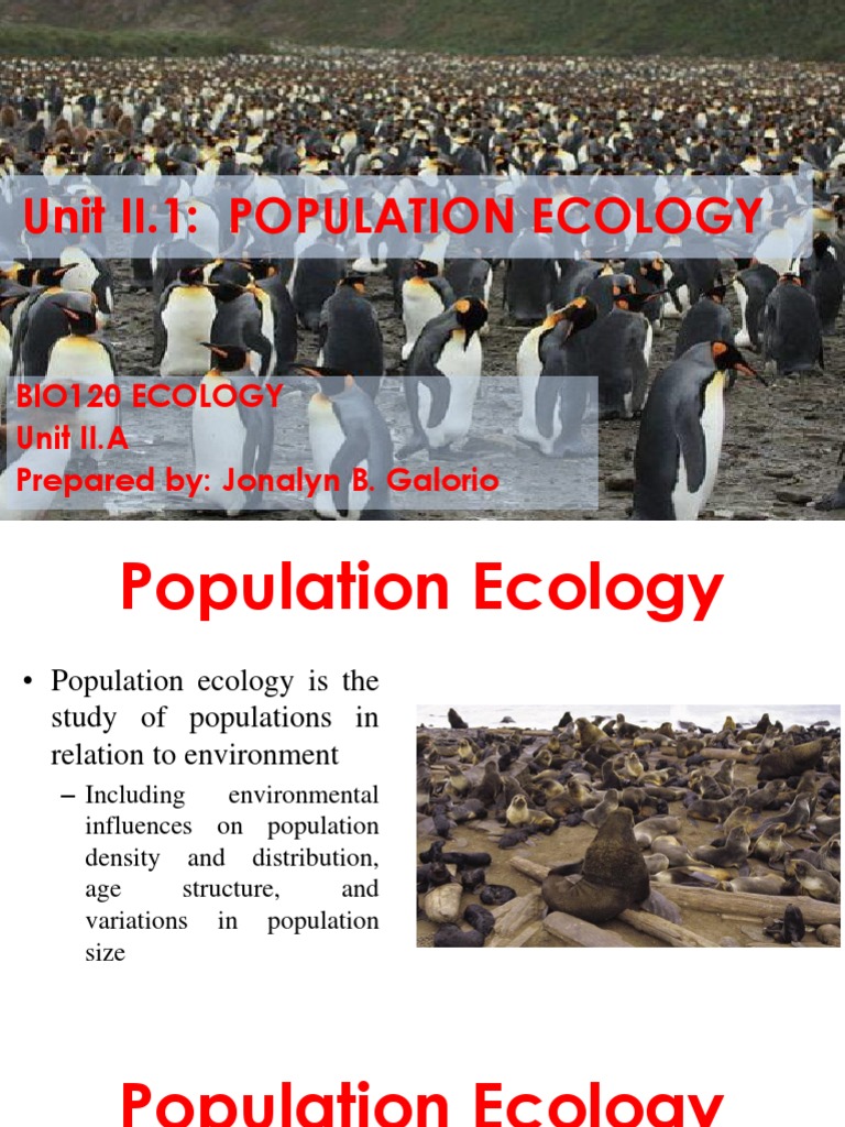 Unit II.1 Population Ecology | PDF