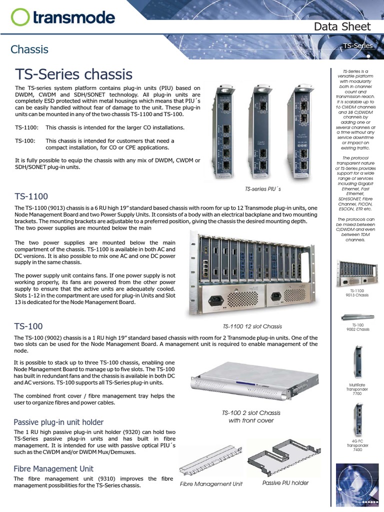 TS-1100 Chassis Overview and Specs | PDF