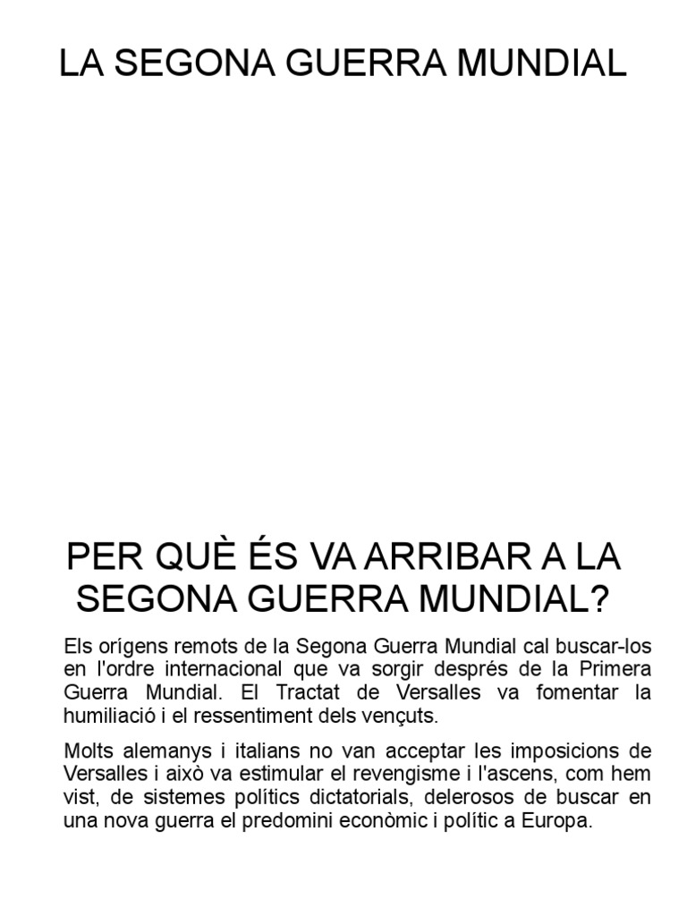 Segona Guerra Mundial | PDF