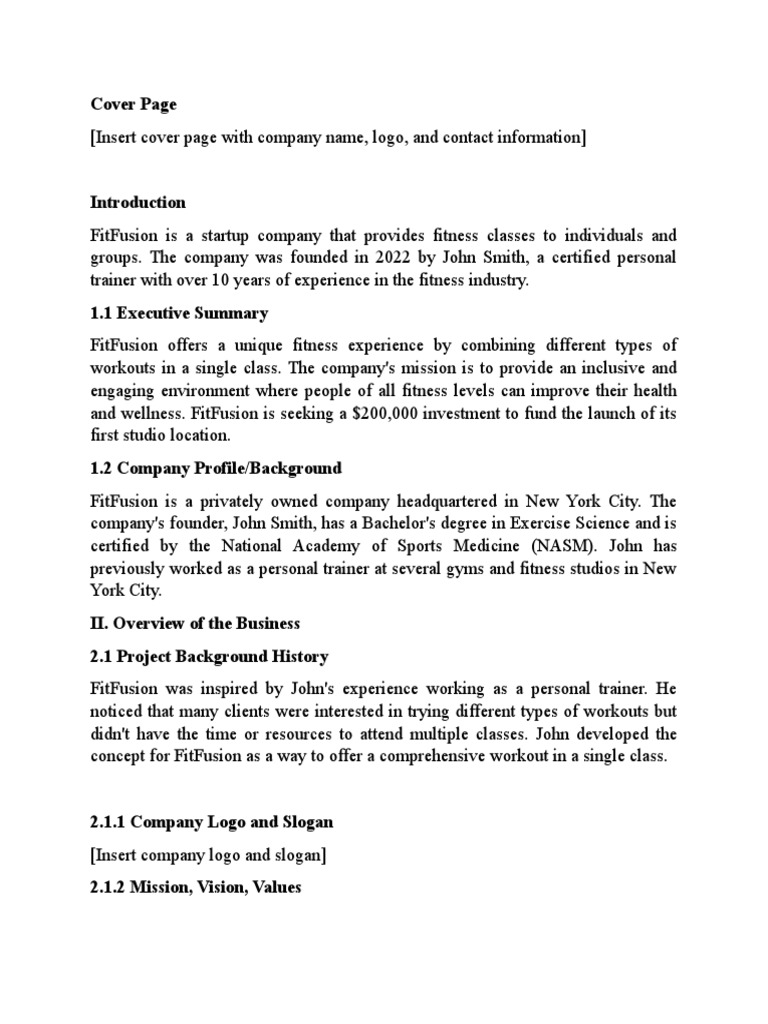 SAMPLE-BUSINESS-PLAN | PDF