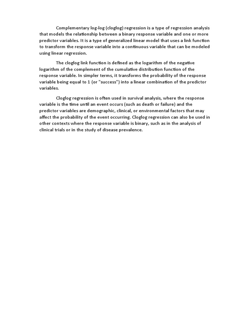 Cloglog | PDF | Self-Improvement