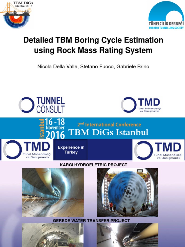 (2016) - PPT - Della Valle, N. Fuoco, S. Brino, G. Detailed TBM Boring ...