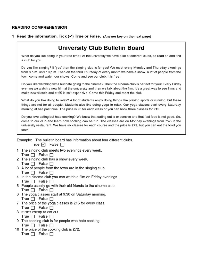 University Club Activities Overview | PDF | Lifestyle