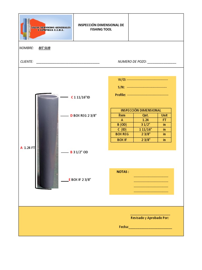 BIT SUB BOX REG 2 3-8 at BOX IF 2 3-8 | PDF