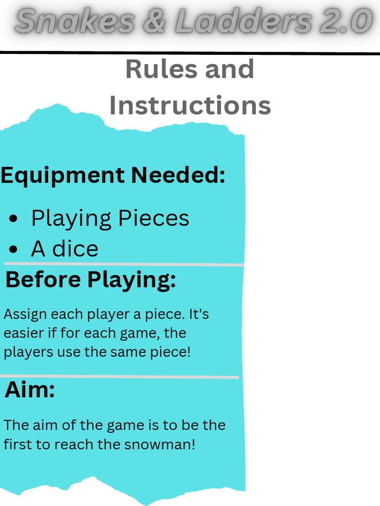 Snakes & Ladders | PDF