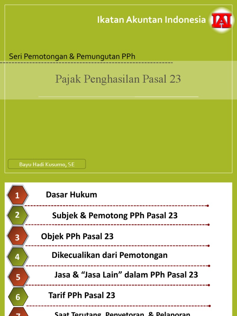 2.PPh Pasal 23 | PDF