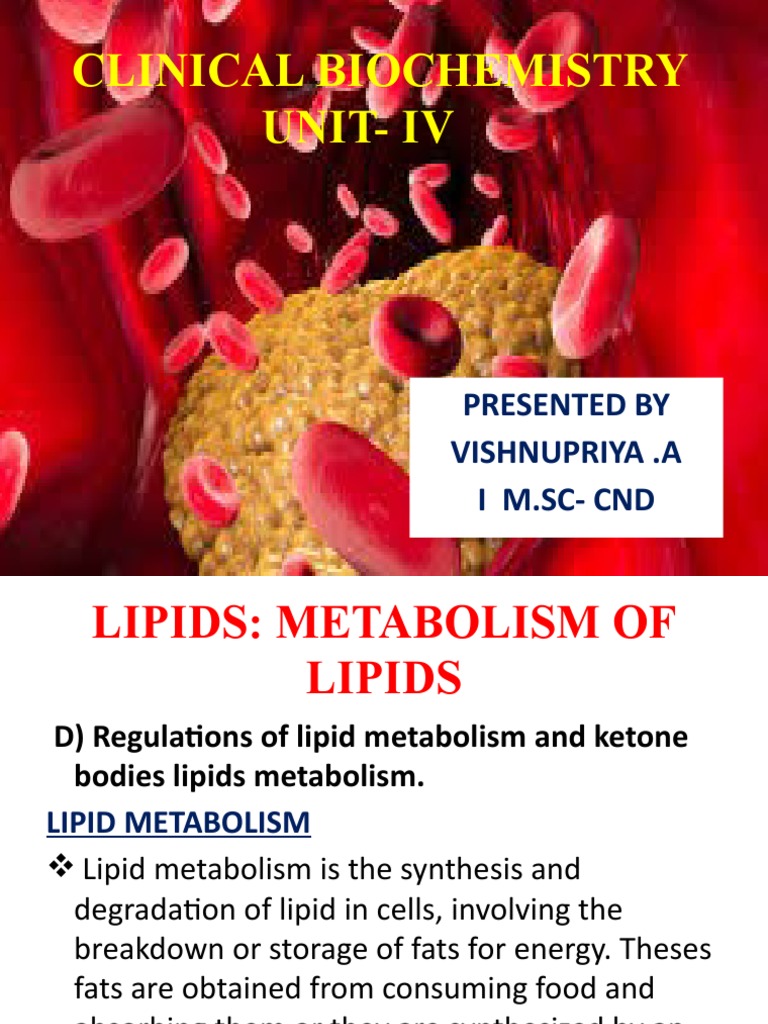CB - Unit4 - Regulation of Lipid Metabolism and Ketone Bodies | PDF ...