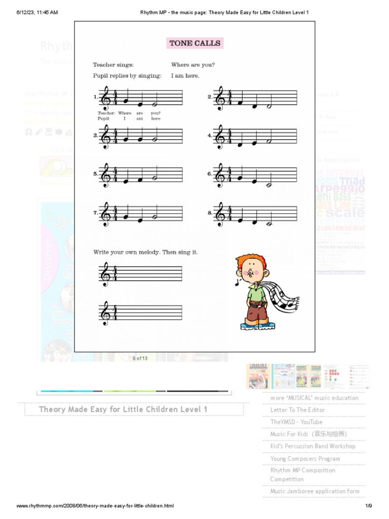 Music Theory Made Easy for Kids | PDF | Music Education | Sound