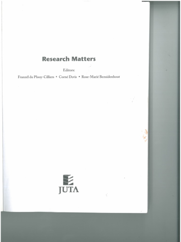 Research Matters | PDF
