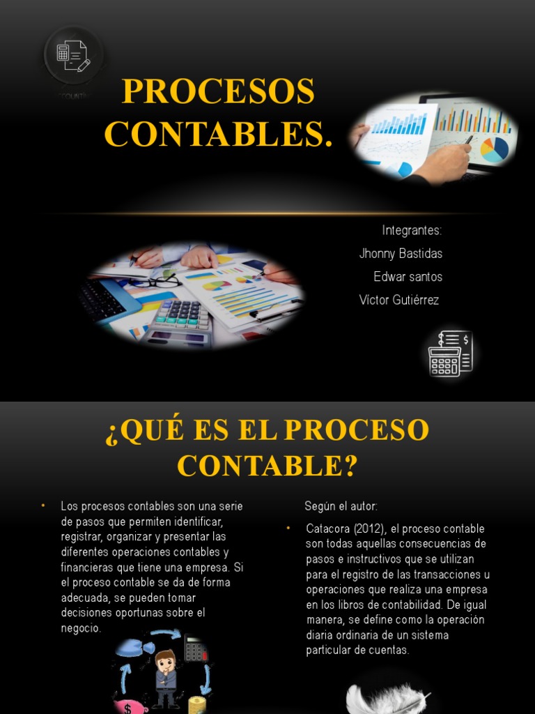 Procesos Contables Presentacion | PDF | Contabilidad | Estado financiero