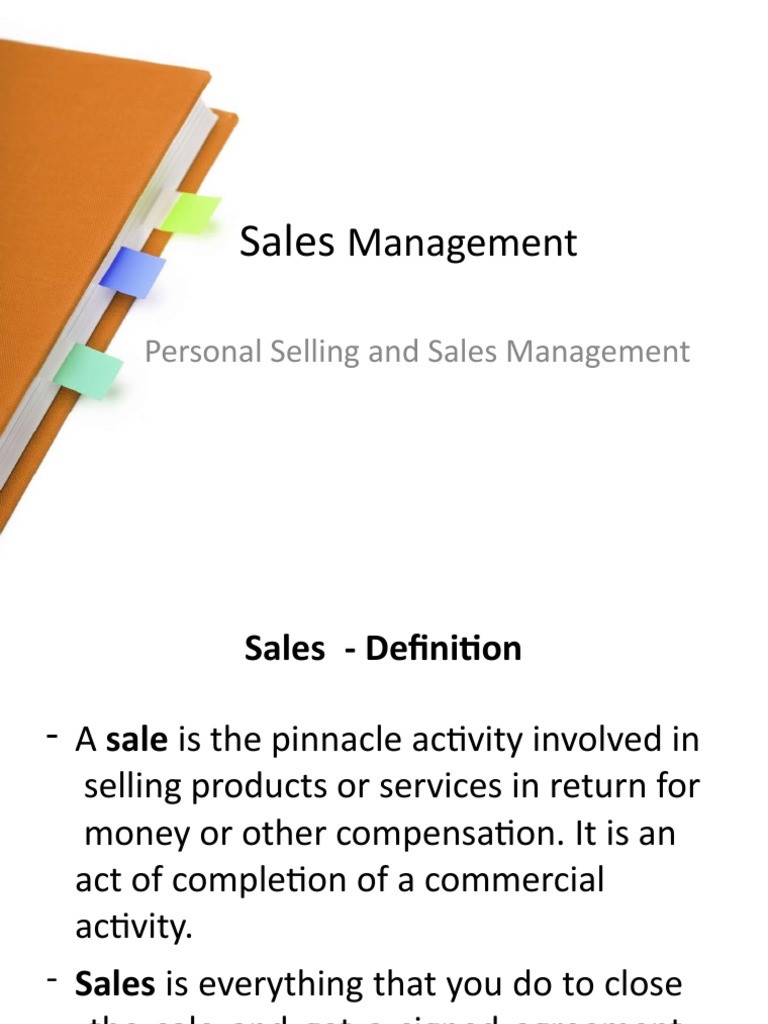 Sales Management | PDF | Sales | Marketing