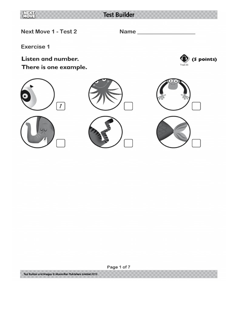 Next Move 1 - Test 2 | PDF