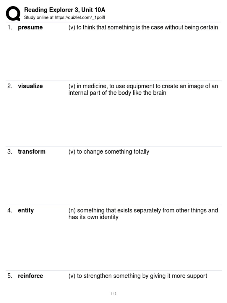 Reading Explorer 4 - Lesson10a | PDF