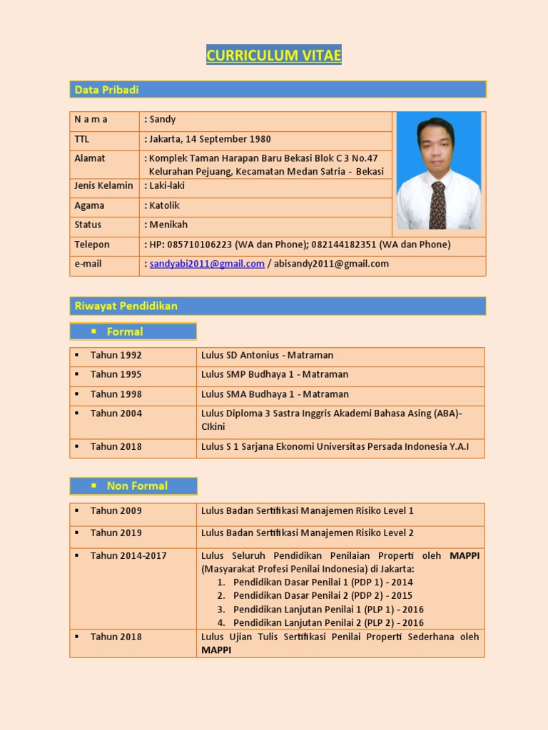 Contoh CV | PDF