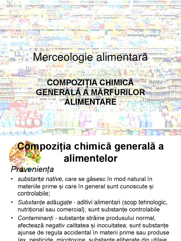 Curs 3 - Compoziția Chimică | PDF