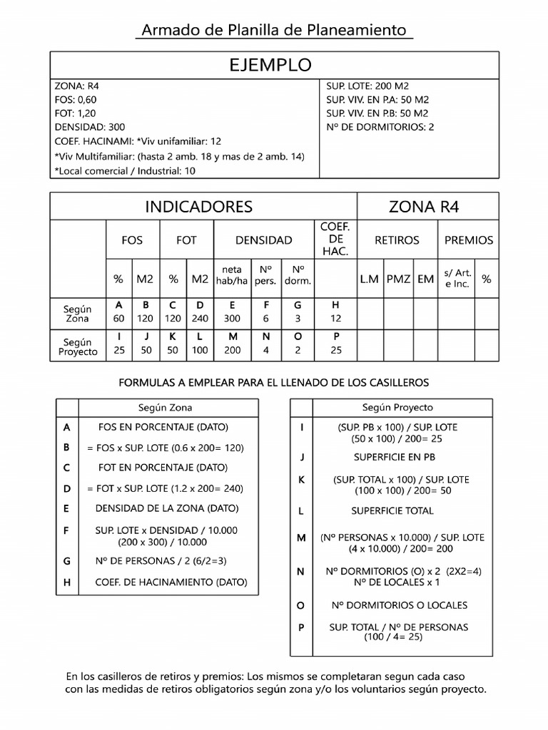 Planilla Planeamiento | PDF