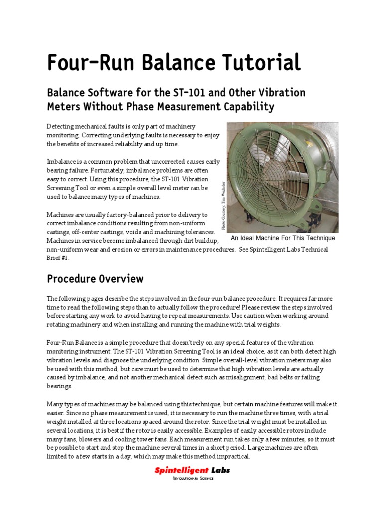 Four-Run Balance Procedure Guide | PDF