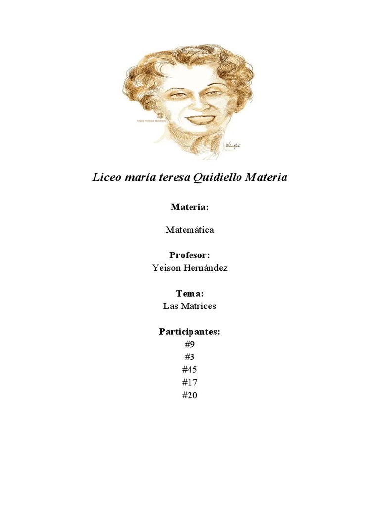 Copia de Trabajo Matrices | PDF Copia de Trabajo Matrices | PDF