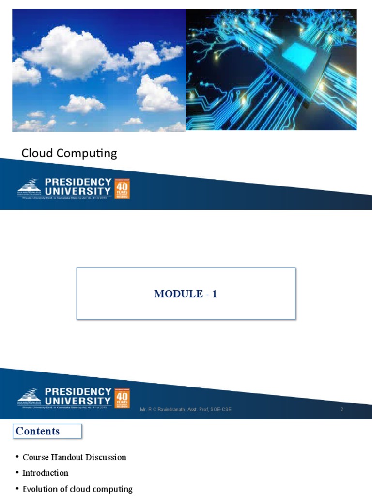 CSE2013 Cloud Computing Module 1 | PDF | Cloud Computing | Software As ...