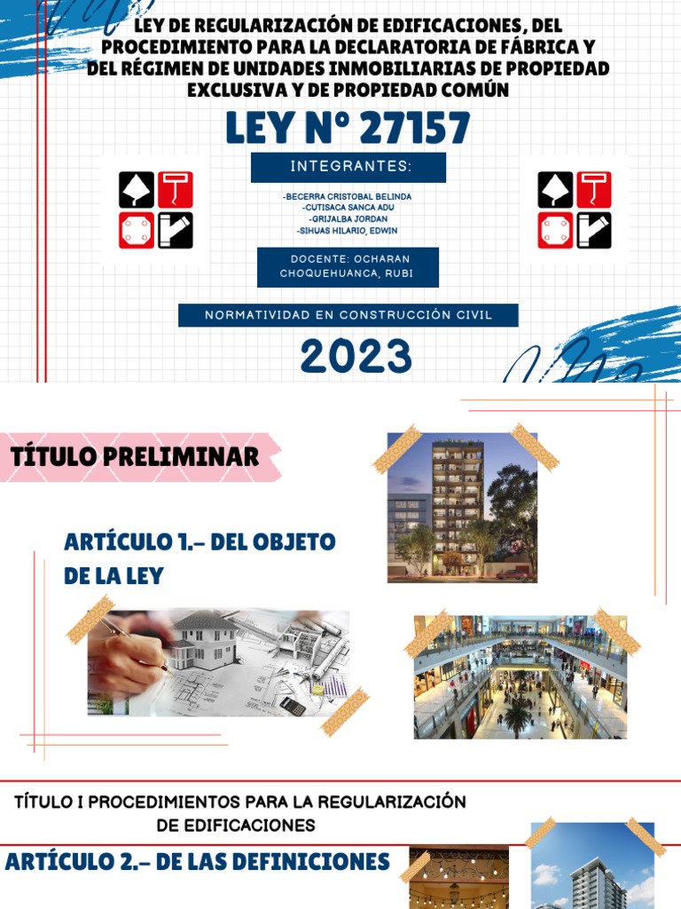 Ley #27157 | PDF