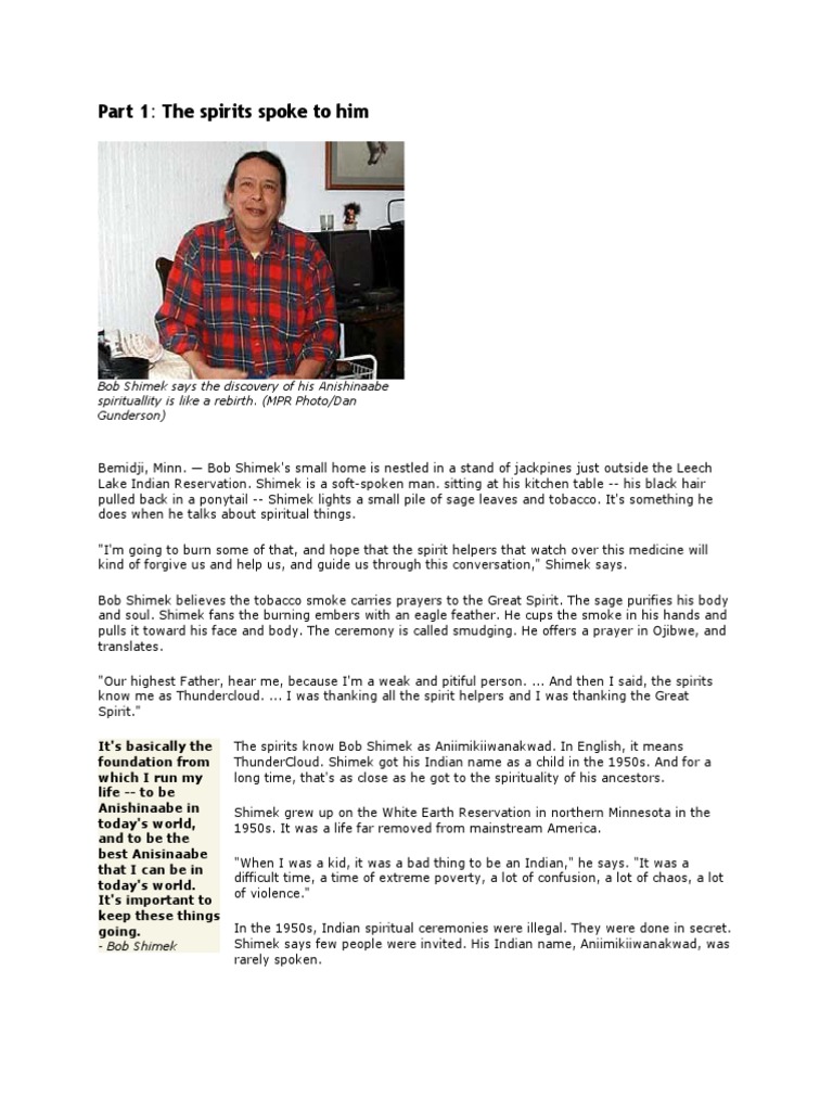 MN First Nations Spirituality | PDF | Social Science | Religion ...