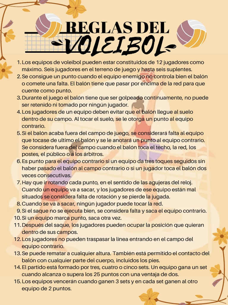 Reglas Del Voley | PDF
