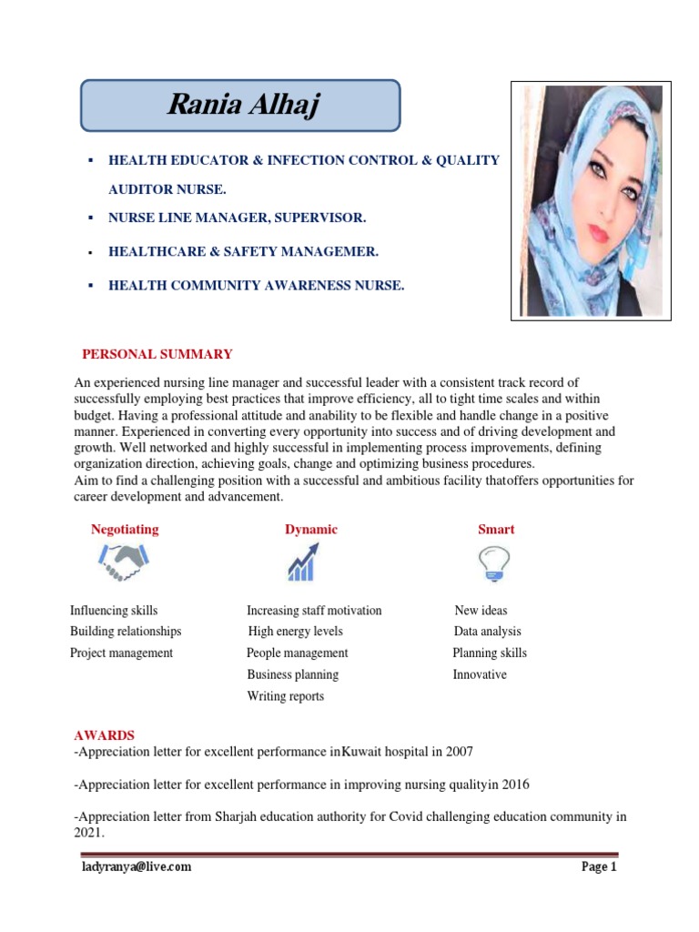 Nurse CV - Rania | PDF