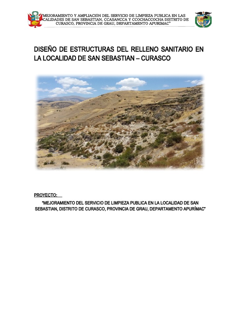 Diseño de Relleno Sanitario Manual | PDF | Digestión anaeróbica | Residuos