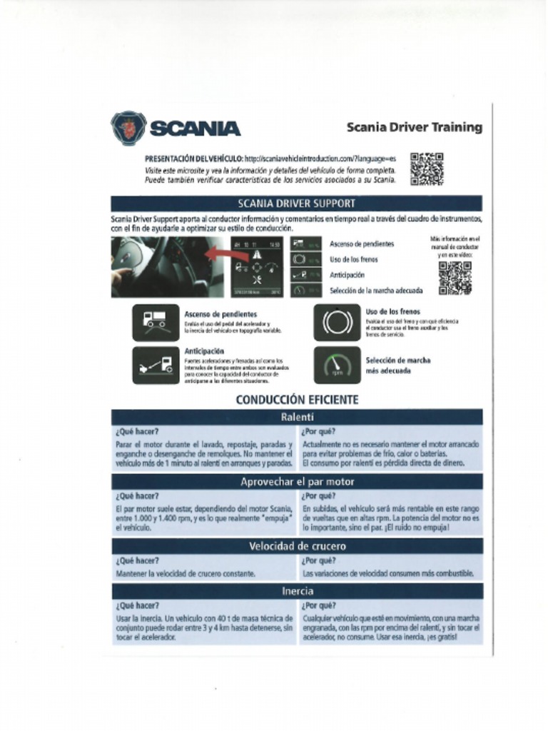 SCANIA Driver Training | PDF