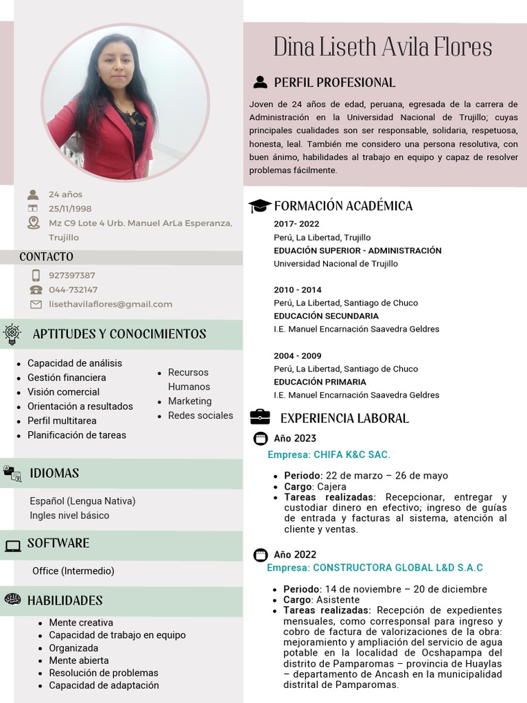 CV-Liseth Avila Flores-3 | PDF