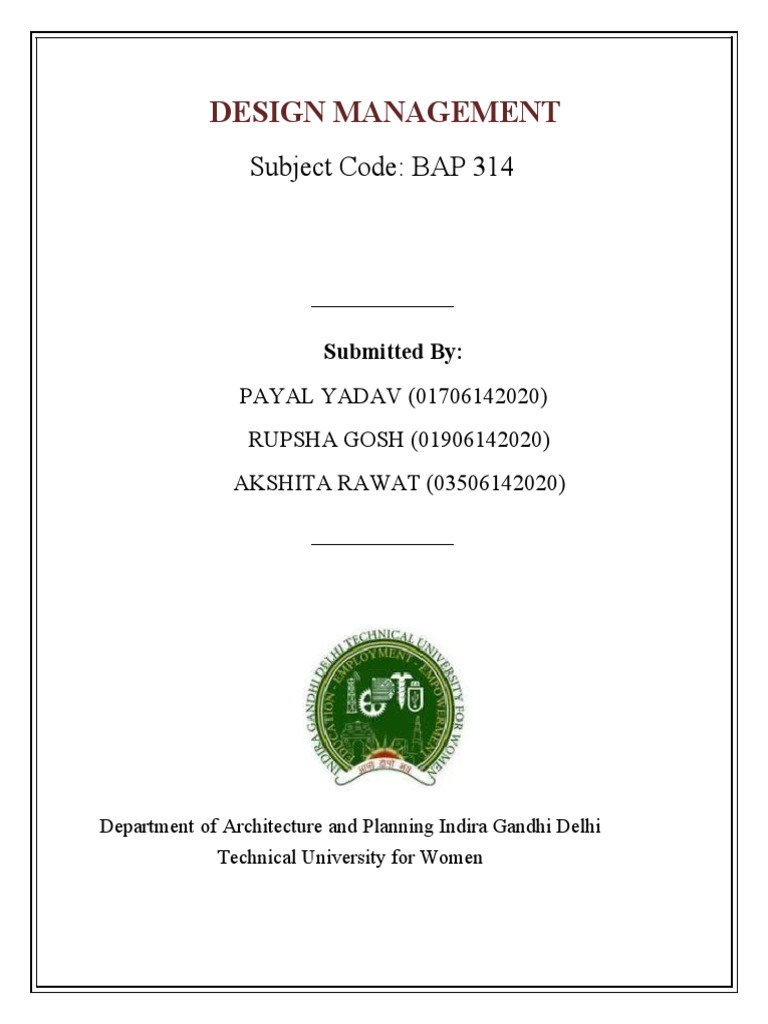 Payal Design Management Portfolio | PDF | Waste Management | Building Information Modeling