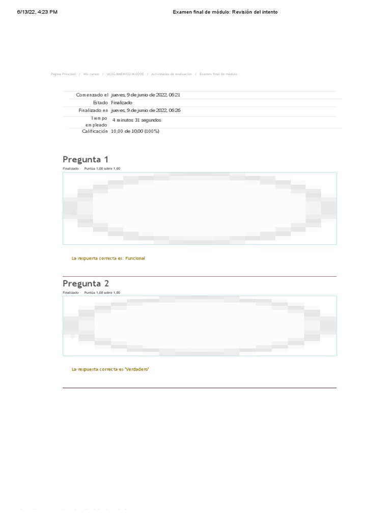 Examen Final de Módulo 21 | PDF
