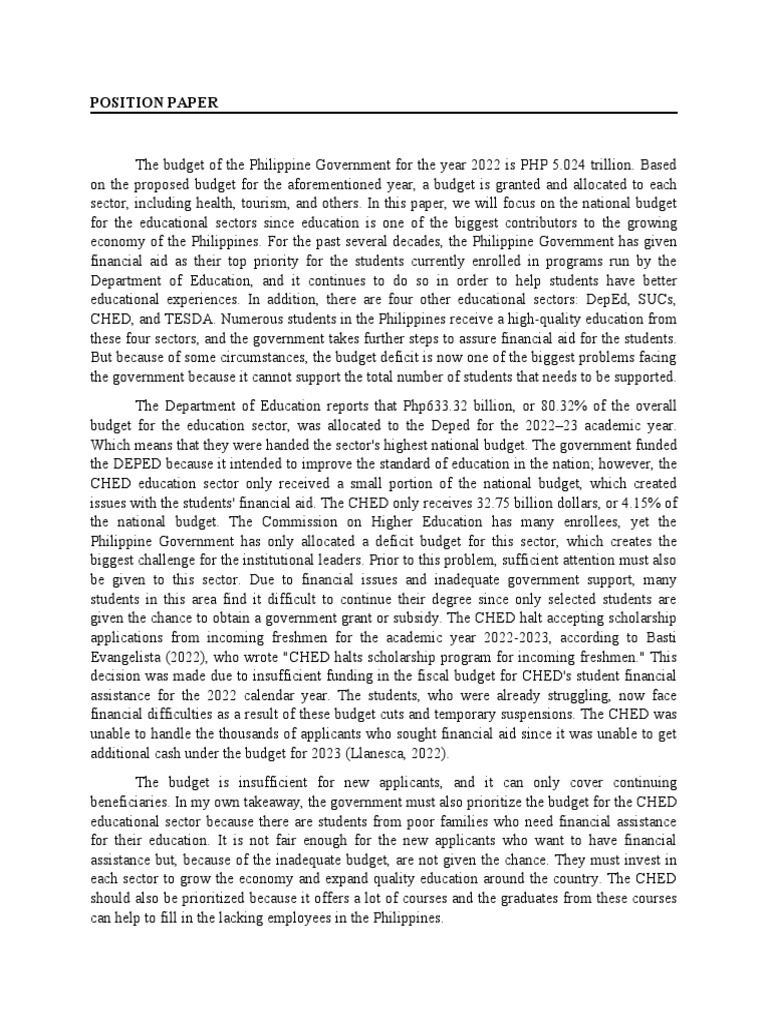 Position Paper | PDF