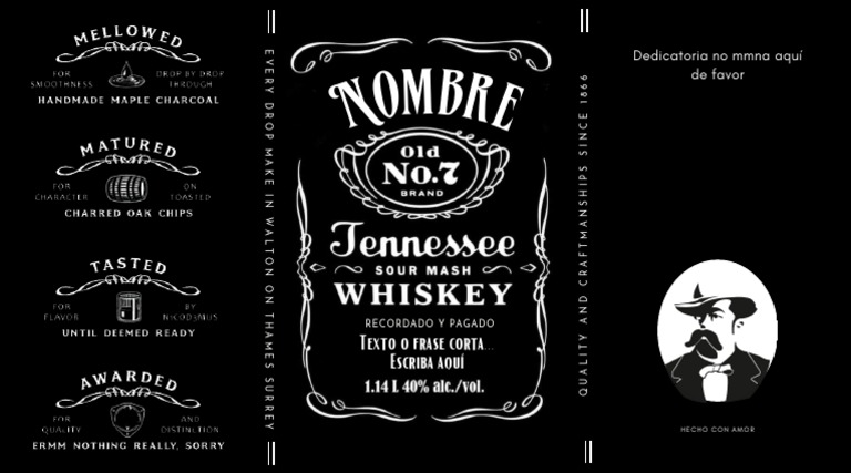 Plantilla Jack Daniels | PDF