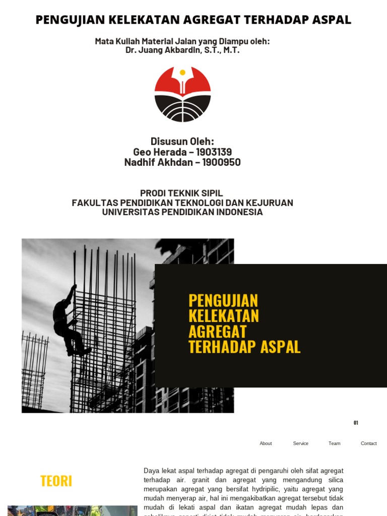 Uji Kelekatan Agregat Terhadap Aspal | PDF | Sains & Matematika