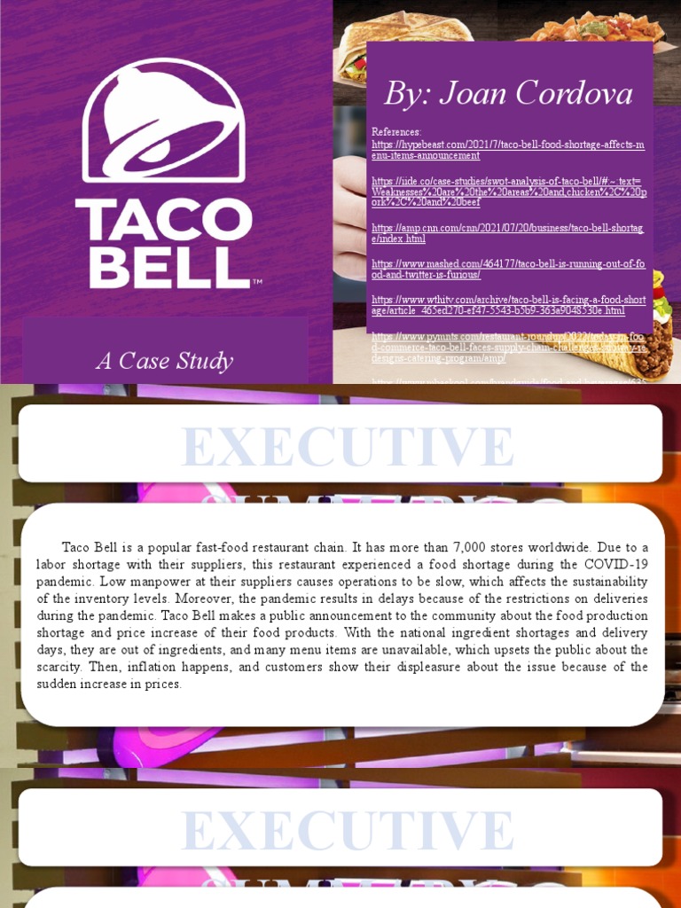 Taco Bell - Case | PDF