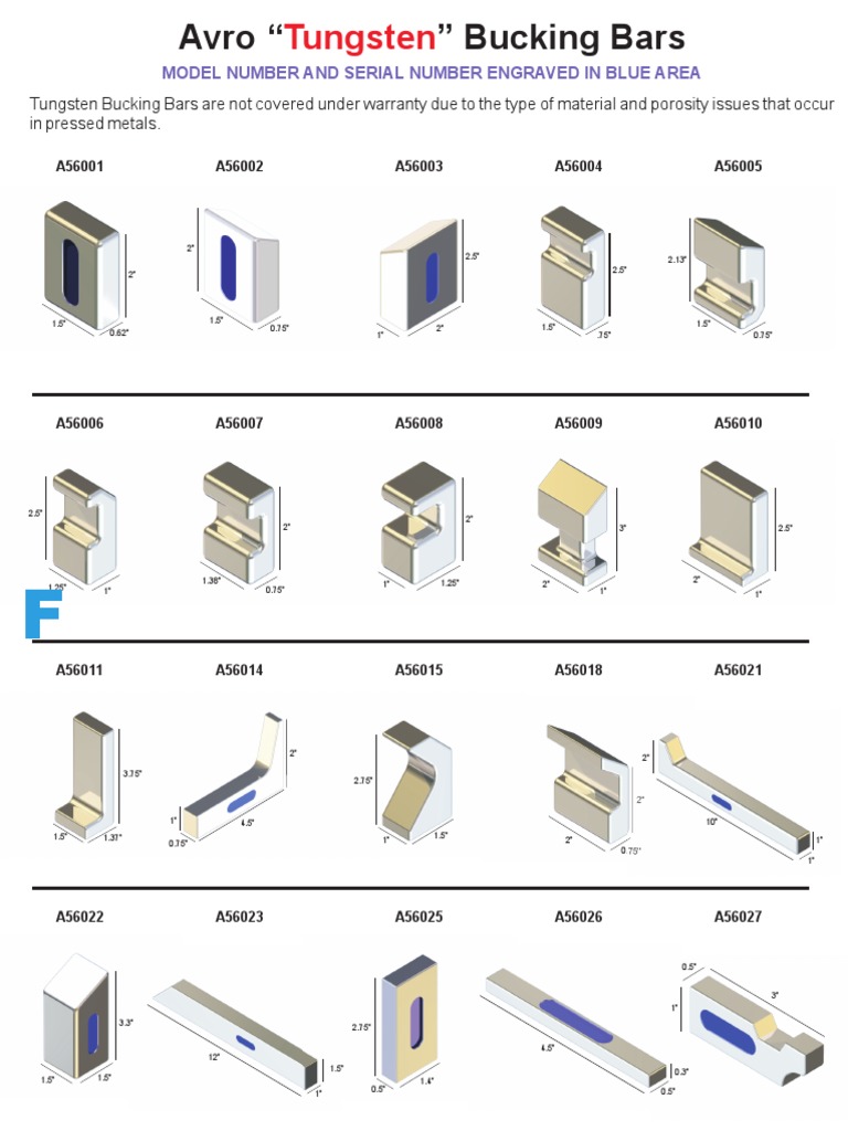 1-Bucking Bars | PDF | Chemical Substances | Tungsten