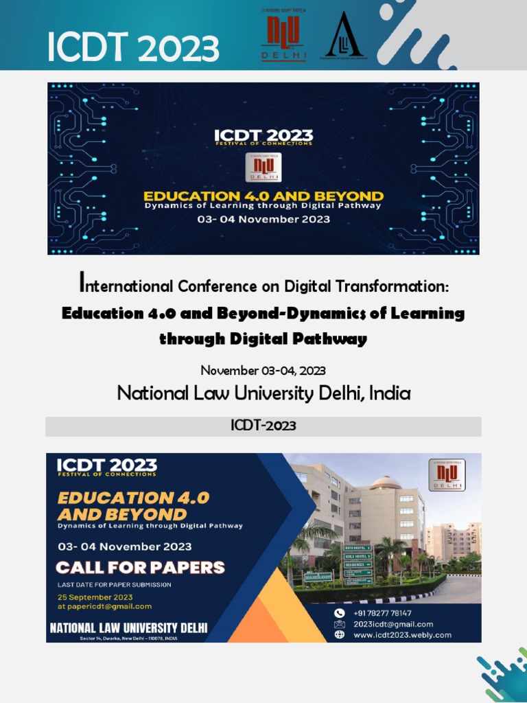 ICDT 2023 Delhi | PDF | Learning | Libraries