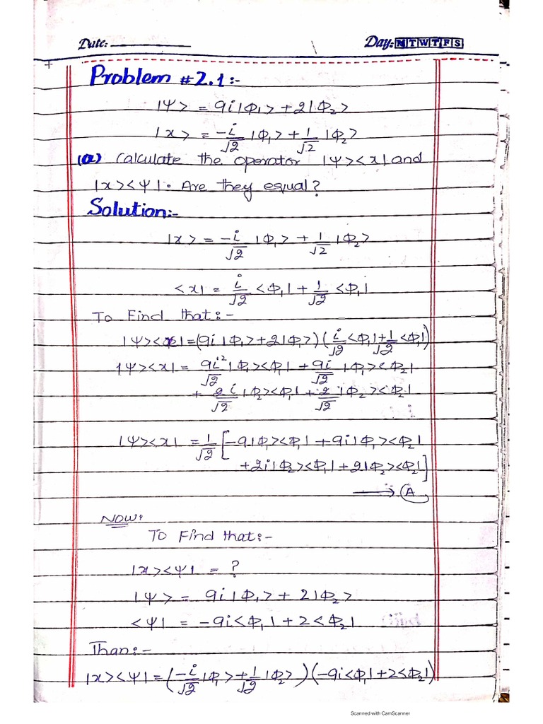 Assignment of Quantum Mechanics | PDF