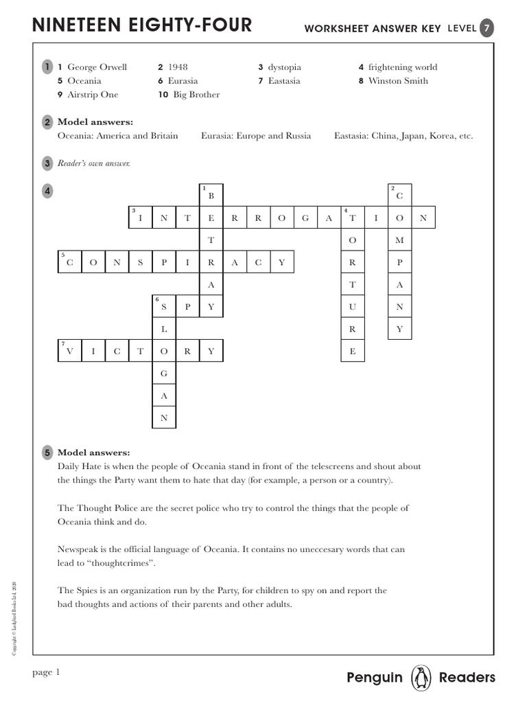 PR 1984 WorksheetAnswerKey LR2 | PDF