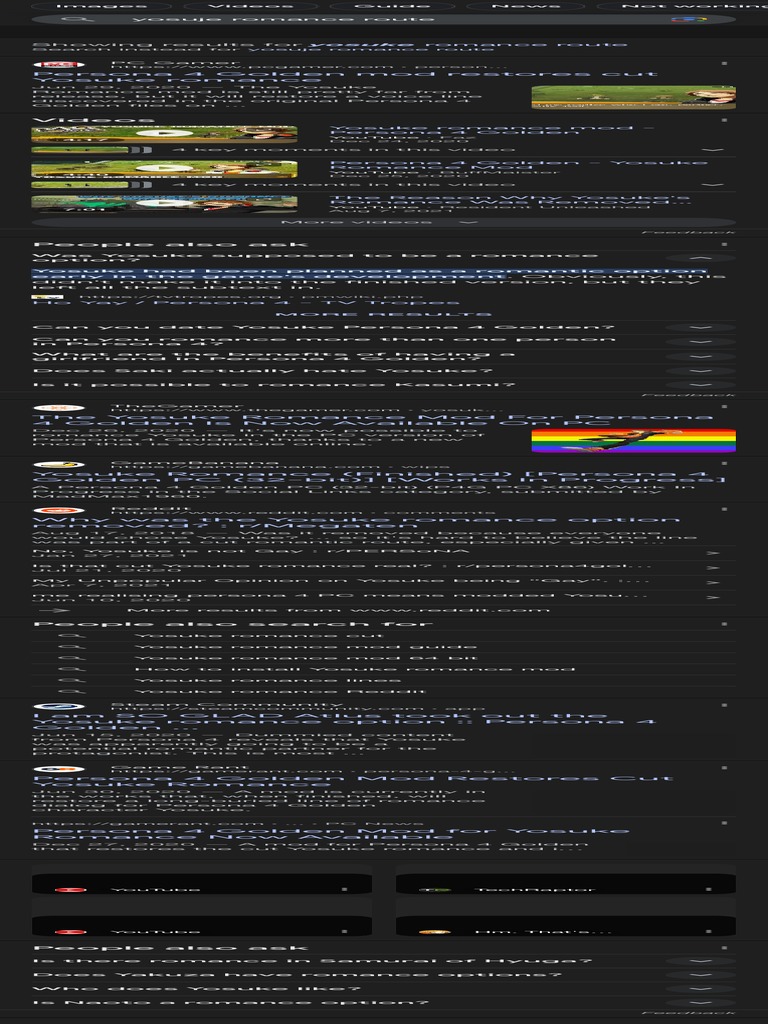 Yosuke Romance Mod for Persona 4 | PDF