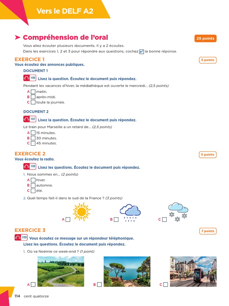Préparez-vous pour le DELF A2 ! | PDF