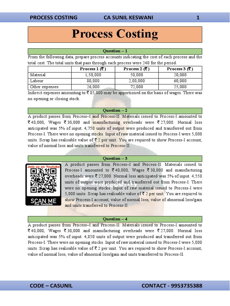 11. Process Costing | PDF